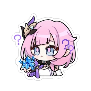 Chibi Elysia Honkai Impact 3rd Waterproof Sticker • Premium Gaming ...