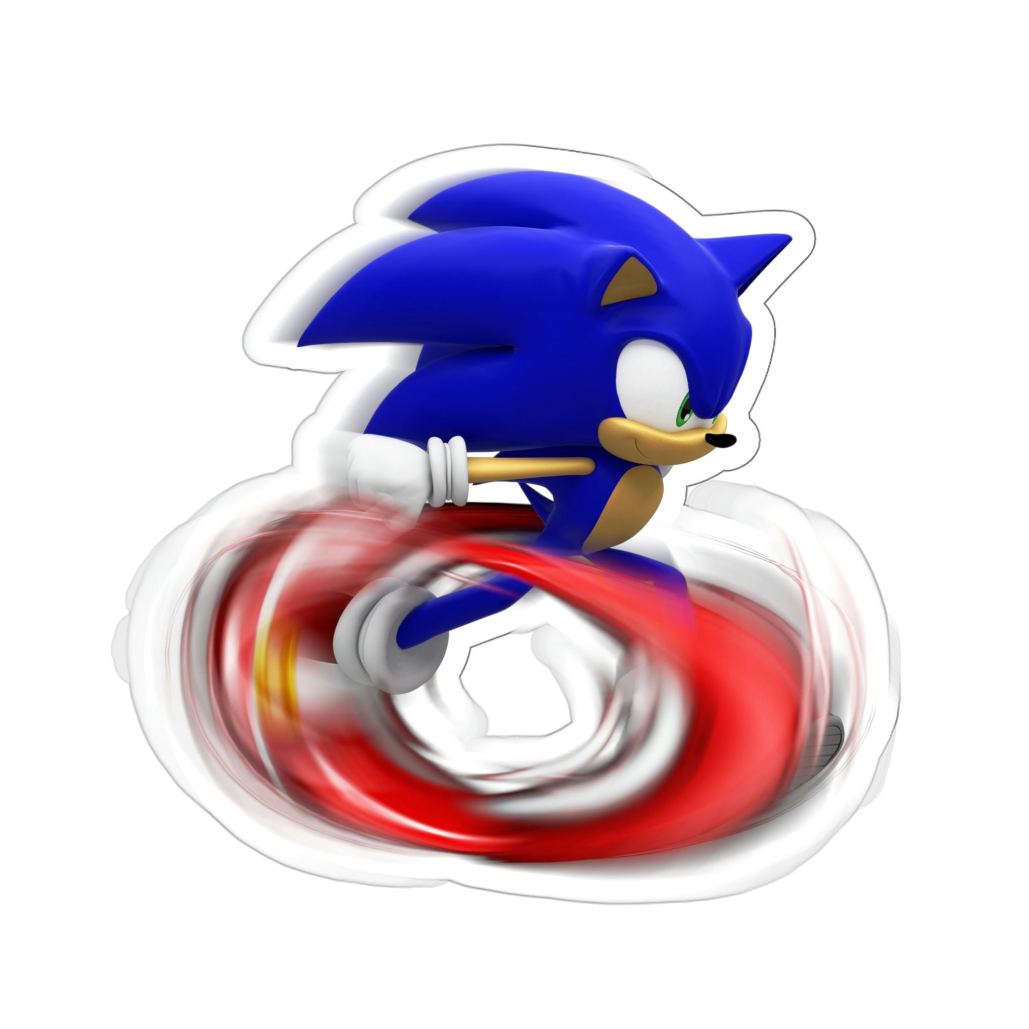 Speeding Sonic the Hedgehog Waterproof Sticker • Gaming Vinyl Car Decal ...