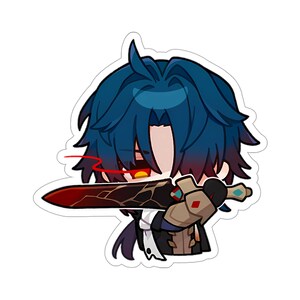 Honkai Star Rail Chibi Blade Waterproof Sticker • Premium Gaming Vinyl ...