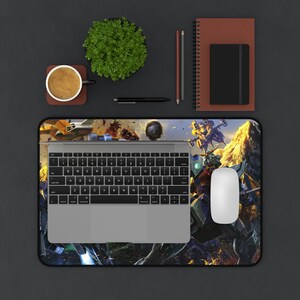 Gundam Wing Battle Gaming Desk Mat • Anime Mecha Mousepad • Non Slip ...