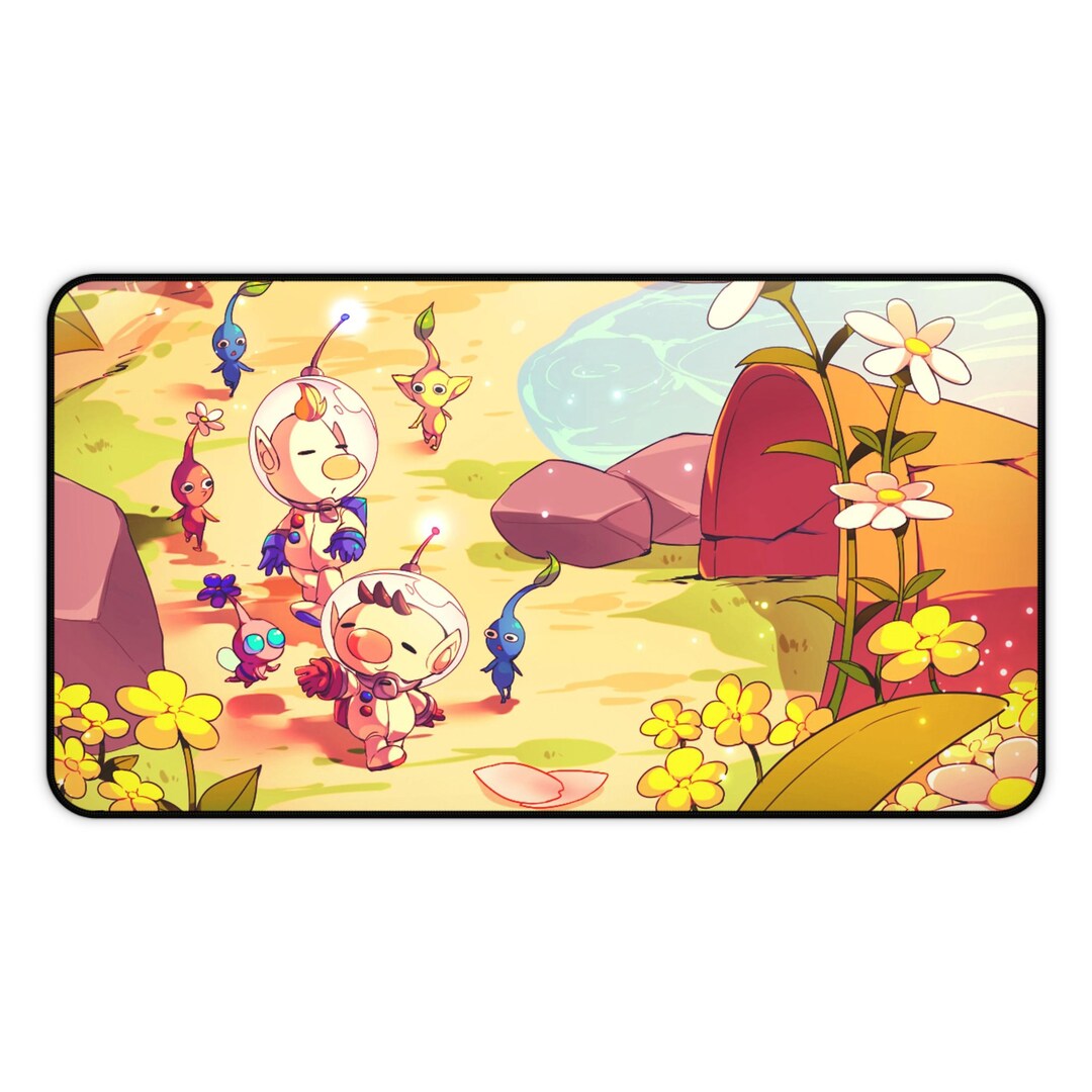 Pikmin Desk Mat • Kawaii XXL Gaming Mousepad • Non Slip Gamer Playmat ...