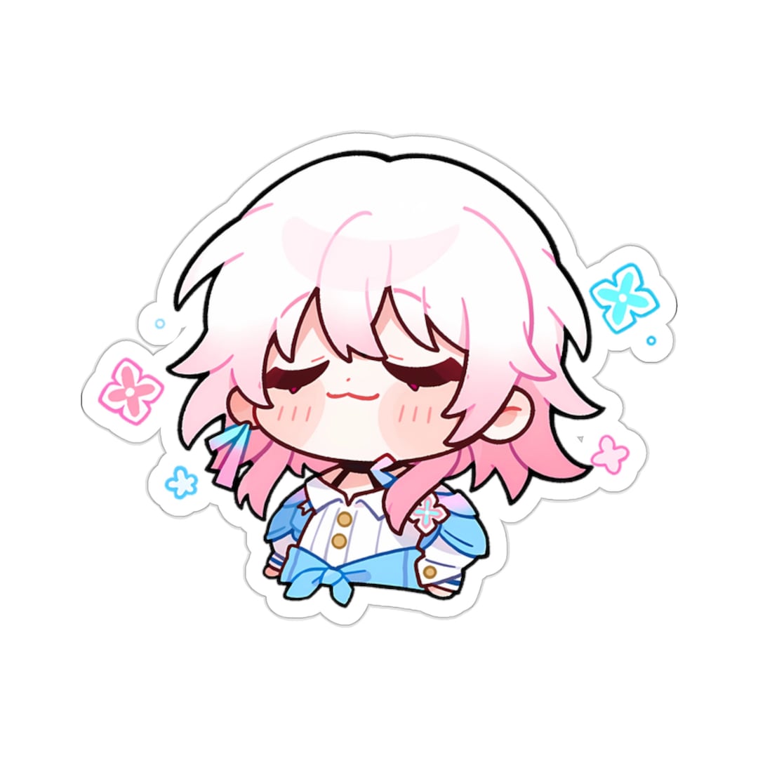 Honkai Star Rail Chibi March 7th Proud Waterproof Sticker Premium ...