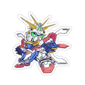 Chibi God Gundam Waterproof Sticker • Anime Mecha Vinyl Car Decal - Etsy