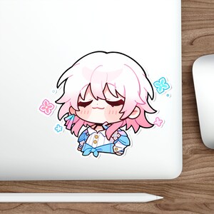 Honkai Star Rail Chibi March 7th Proud Waterproof Sticker Premium ...