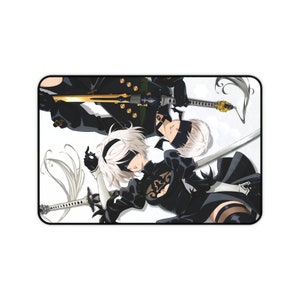 Nier Automata 2B and 9S Desk Mat • XXL Gaming Mousepad • Nonslip Card ...