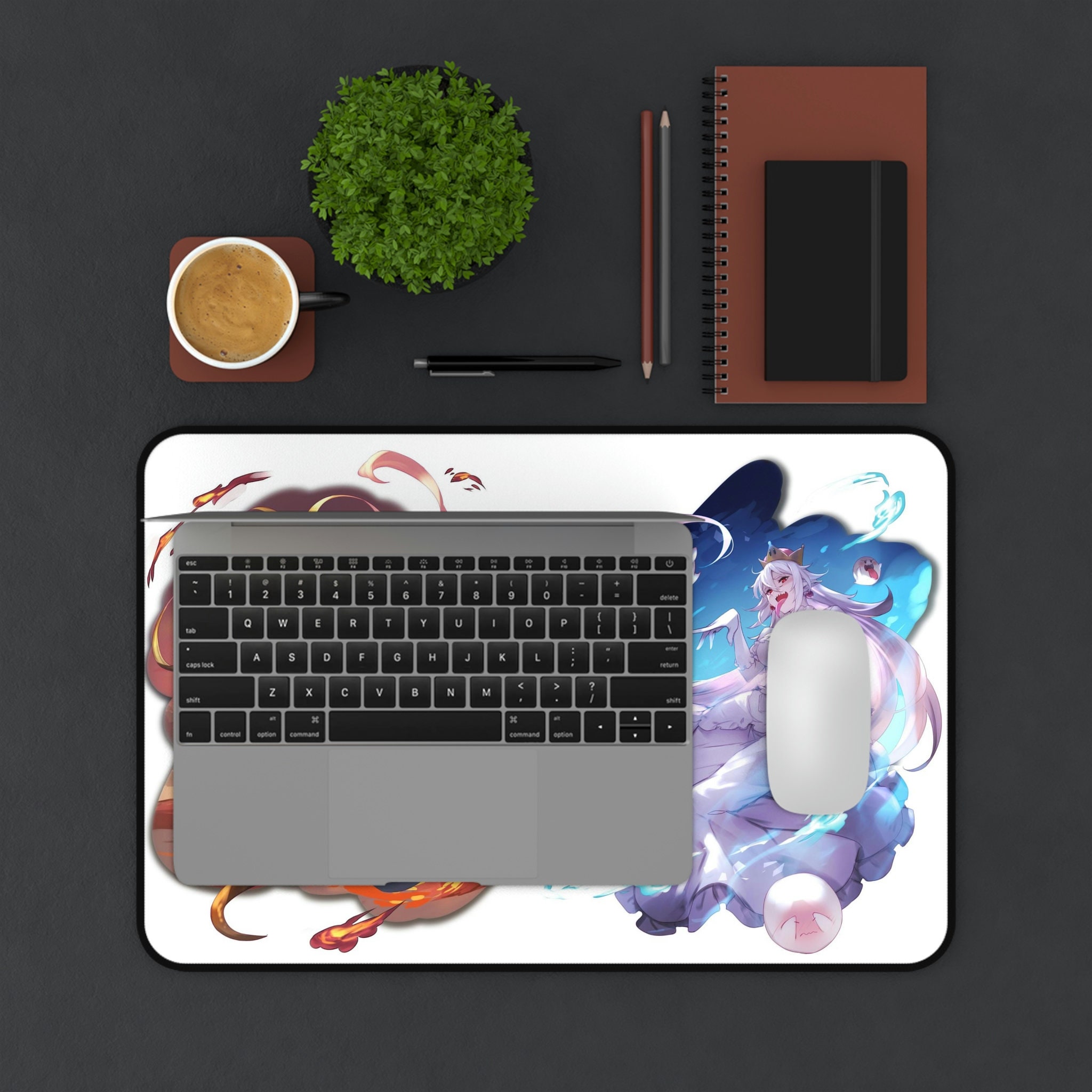 Bowsette and Booette Mousepad Anime Desk Mat sold by Evan Chen | SKU ...