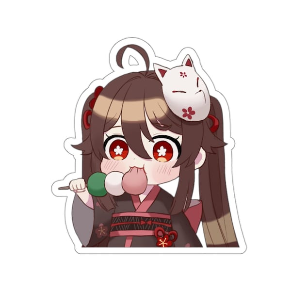 Hu Tao Chibi Sticker - Etsy Australia