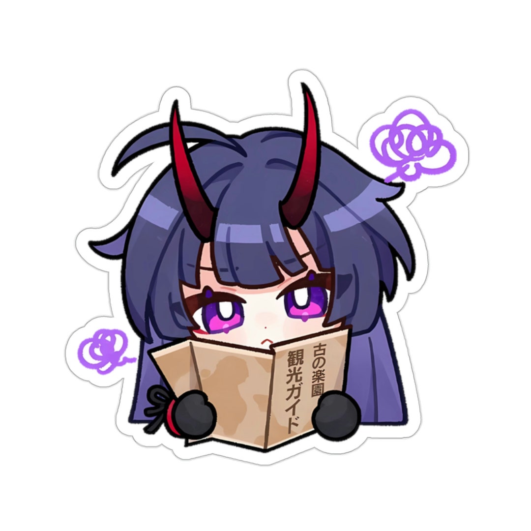 Chibi Raiden Mei Reading Honkai Impact 3rd Waterproof Sticker - Etsy