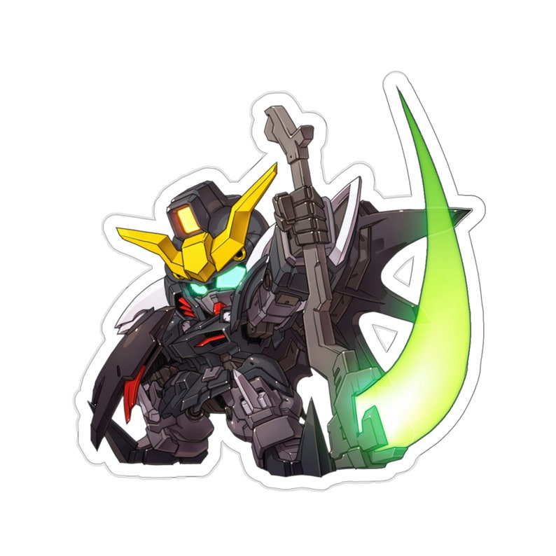 Chibi Deathscythe Hell Gundam Waterproof Sticker • Anime Mecha Vinyl ...