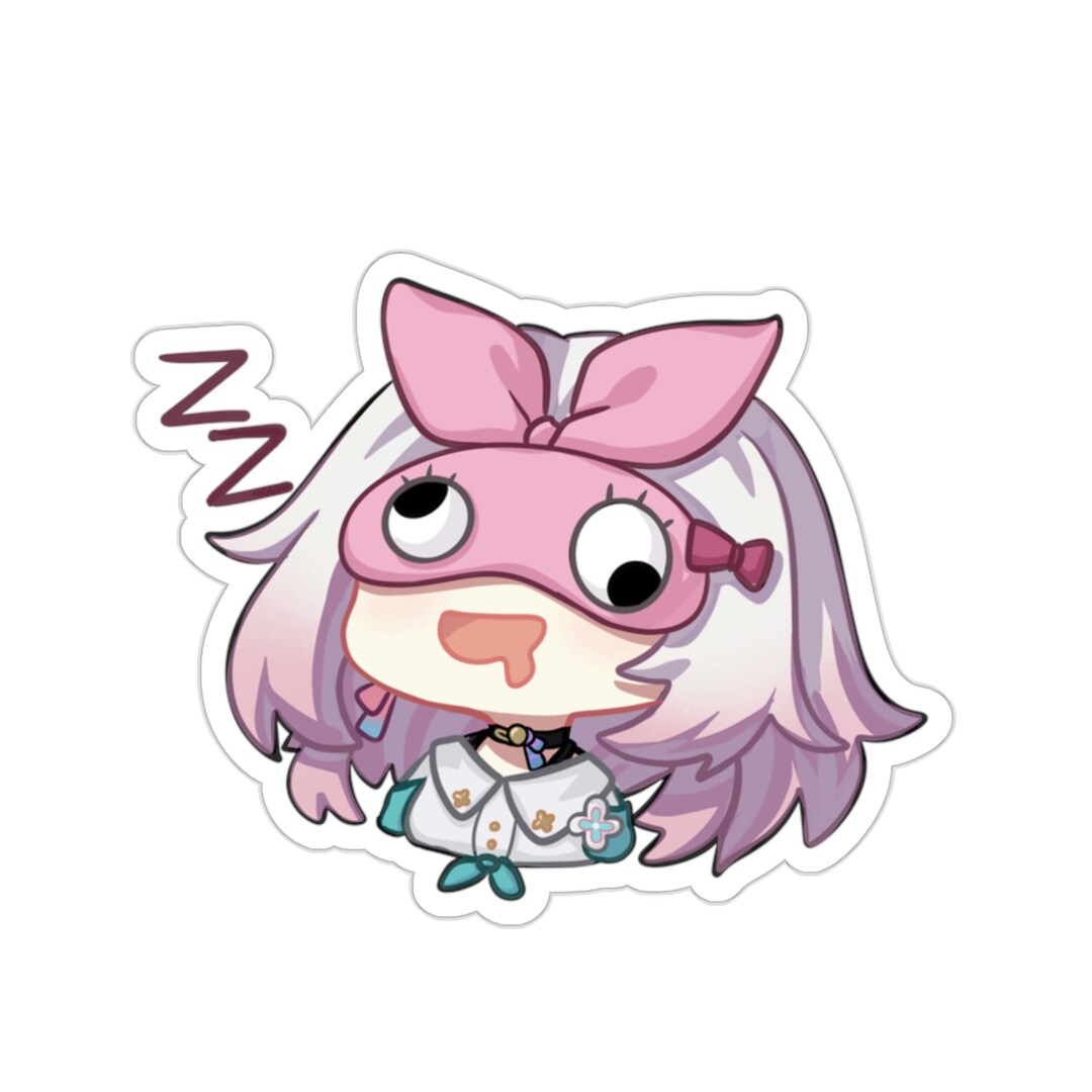 Sleepy Chibi March 7th Honkai Star Rail Waterproof Sticker • Premium ...