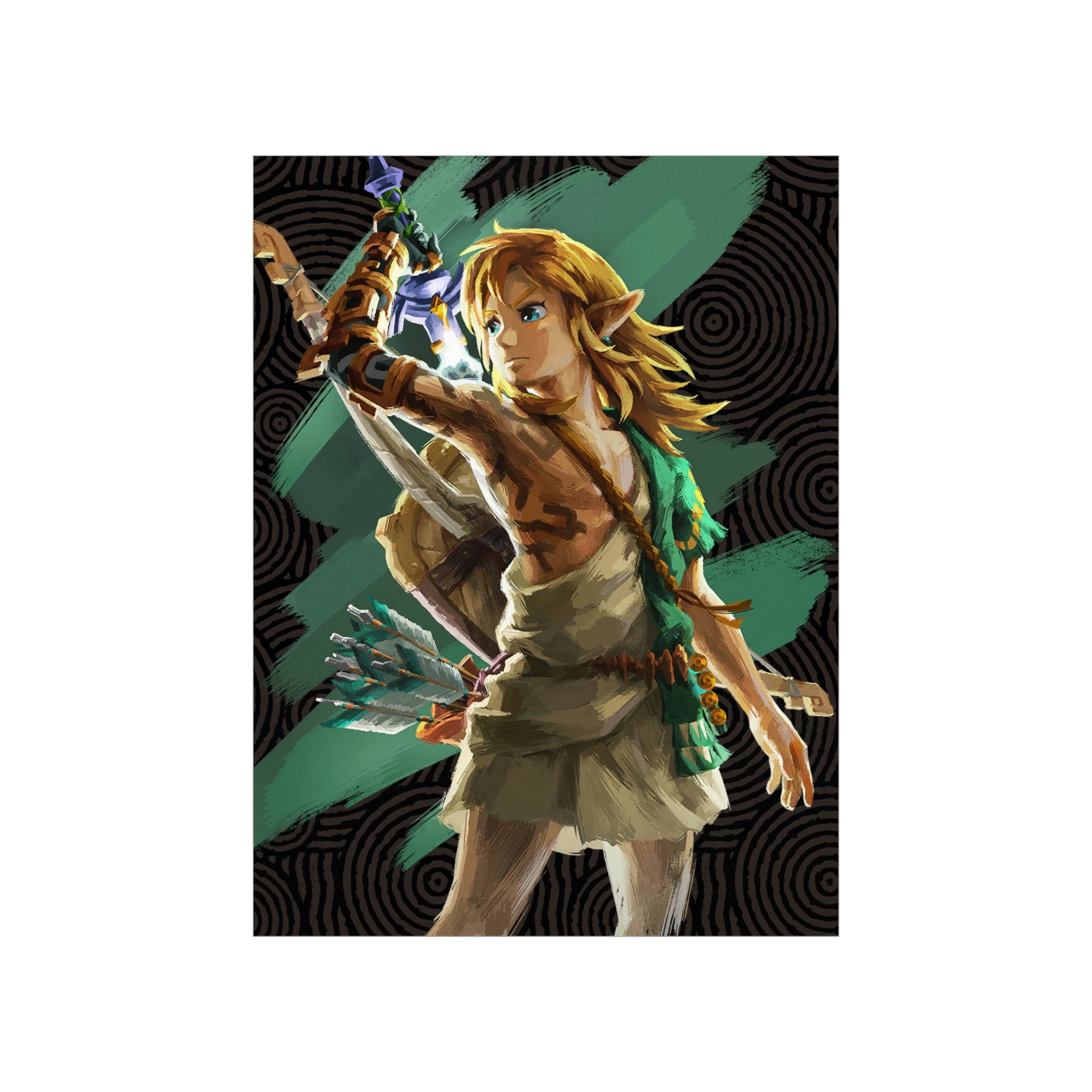 Tears Of The Kingdom Link Poster The Legend Of Zelda Breath Of The Wild ...