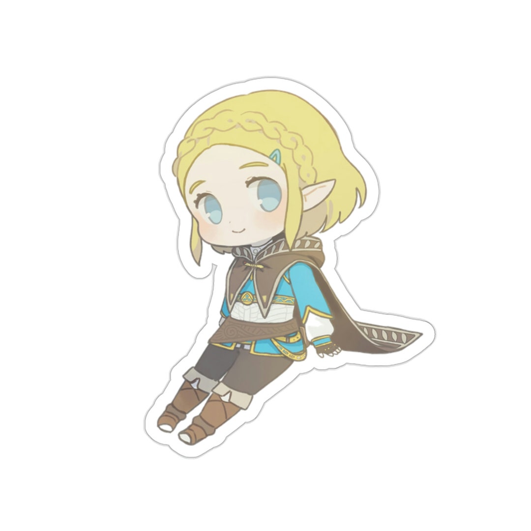 Tears of the Kingdom Chibi Princess Zelda Waterproof Sticker • Breath ...