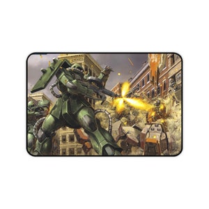 Gundam Zaku Battle Gaming Desk Mat • Anime Mecha Mousepad • Nonslip ...