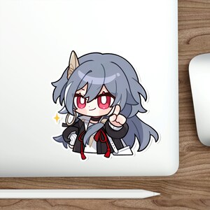 Chibi Fu Hua Honkai Impact 3rd Waterproof Sticker Premium Gaming Vinyl ...