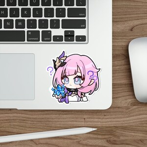 Chibi Elysia Honkai Impact 3rd Waterproof Sticker • Premium Gaming ...