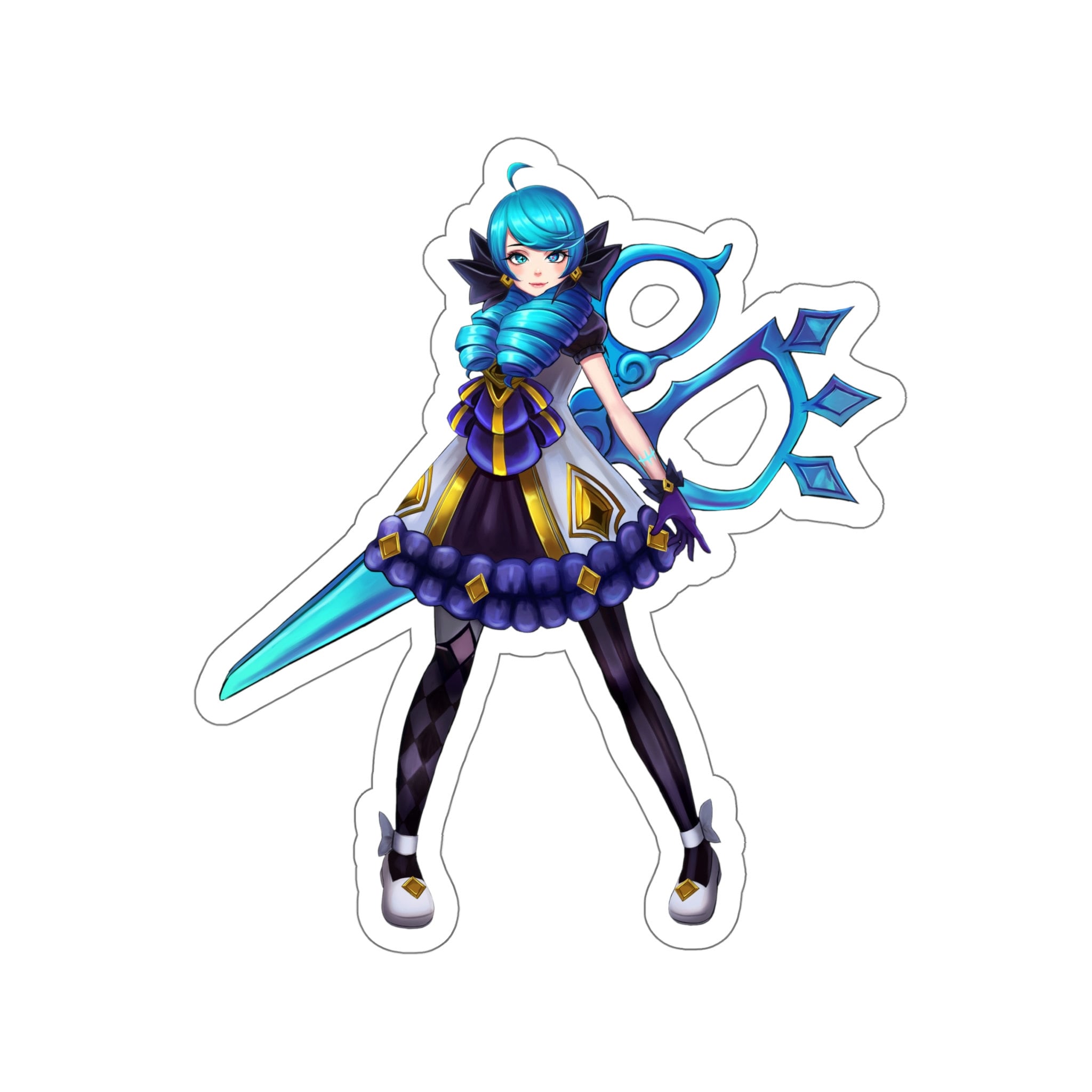 Gwen LoL Waterproof Sticker Weatherproof League of Legends Gaming Vinyl ...