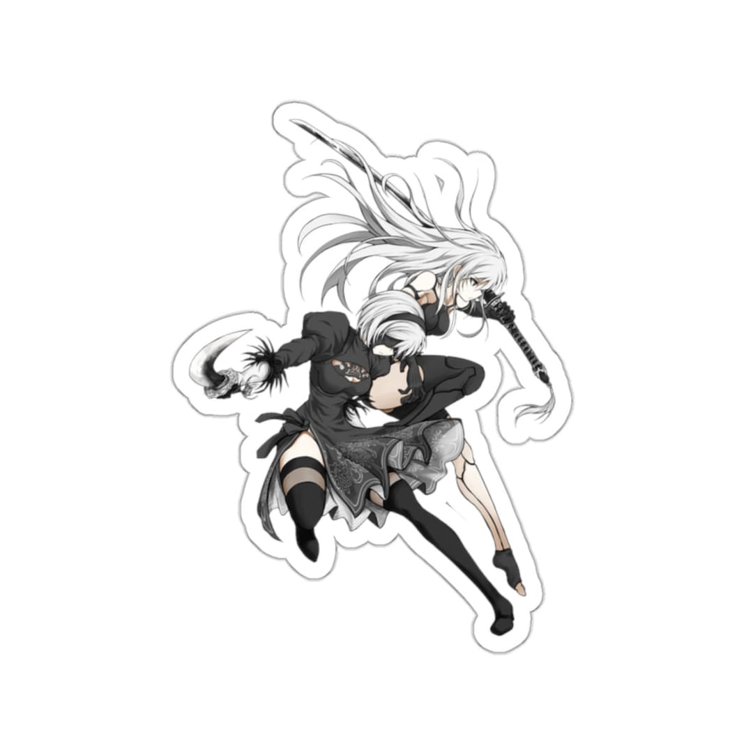 2B and A2 Nier Automata Waterproof Sticker • Weatherproof Vinyl Car ...