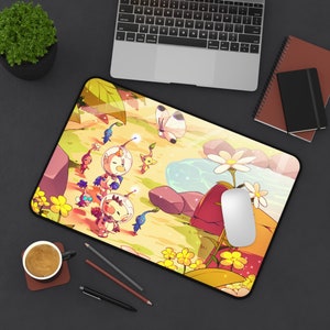 Pikmin Desk Mat • Kawaii XXL Gaming Mousepad • Non Slip Gamer Playmat ...