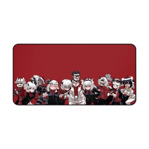 Helltaker Characters Desk Mat • Video Game Mousepad • Gaming Playmat - Etsy