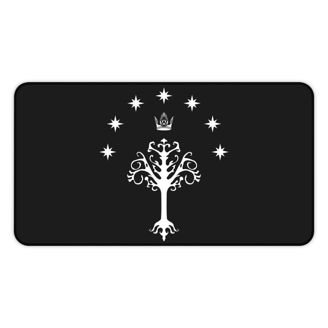Gondor Flag Desk Mat •the Lord of the Rings Banner Mousepad • Tolkien ...