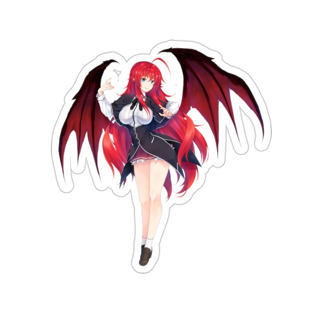 High School Dxd Rias Gremory Devil Wings Waterproof Sticker Ecchi Vinyl ...