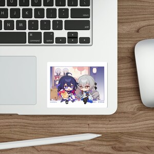 Chibi Bronya Rand and Seele Honkai Star Rail Waterproof Sticker ...