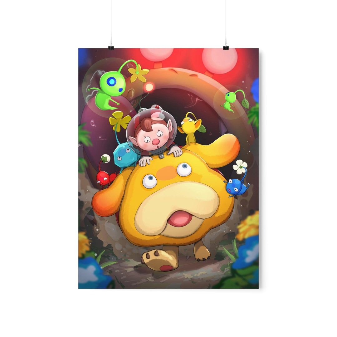 Pikmin Poster • Gaming Decor Wall Art • Premium Matte Vertical Poster ...
