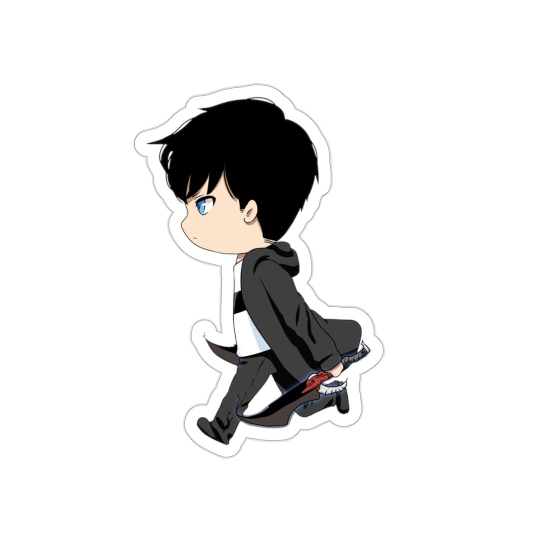 Solo Leveling Chibi Sung Jin Woo Anime Waterproof Sticker - Etsy Singapore