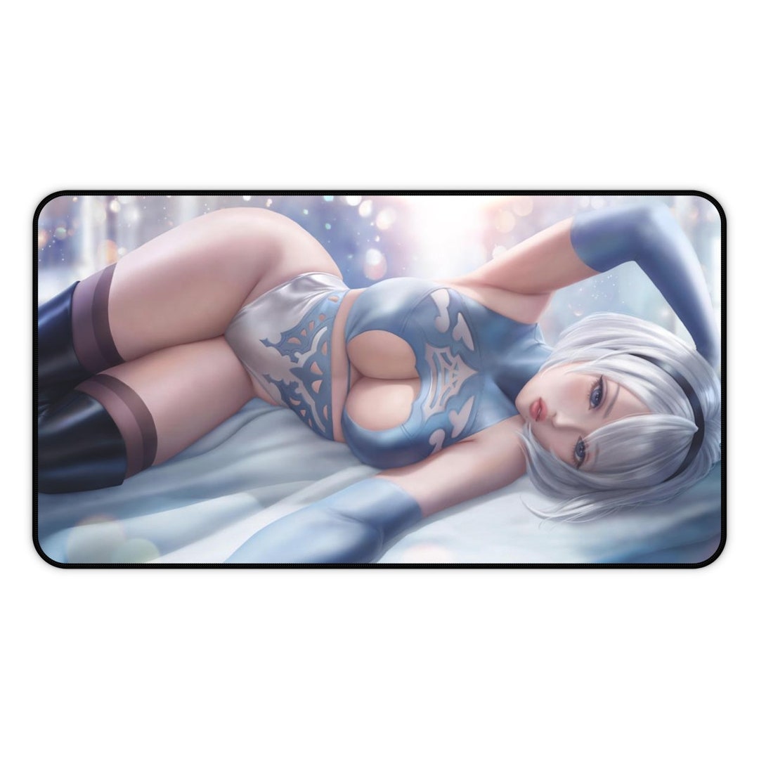 2B Laying in Lingerie Mousepad • Nier Automata Desk Mat • MTG Playmat - Etsy