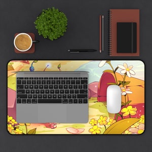 Pikmin Desk Mat • Kawaii XXL Gaming Mousepad • Non Slip Gamer Playmat ...