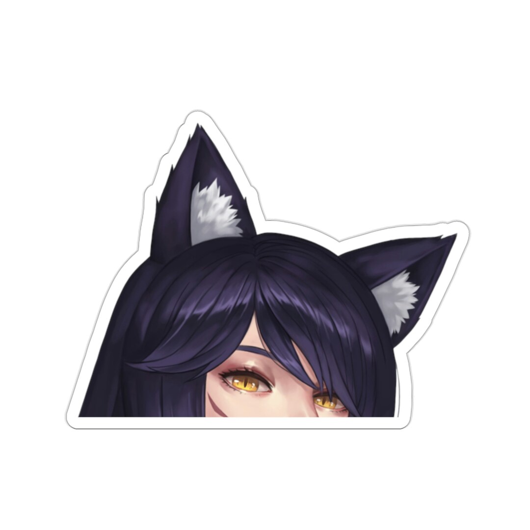 Ahri Peeker Sticker • Lol Peeker Car Decal • League of Legends Waifu ...