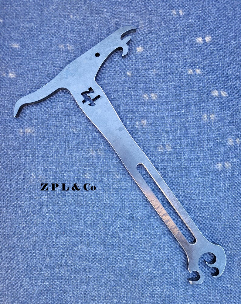 Solid Steel Campfire Cooking Multi-tool: Grill Lifter, Fire Pit Tool ...