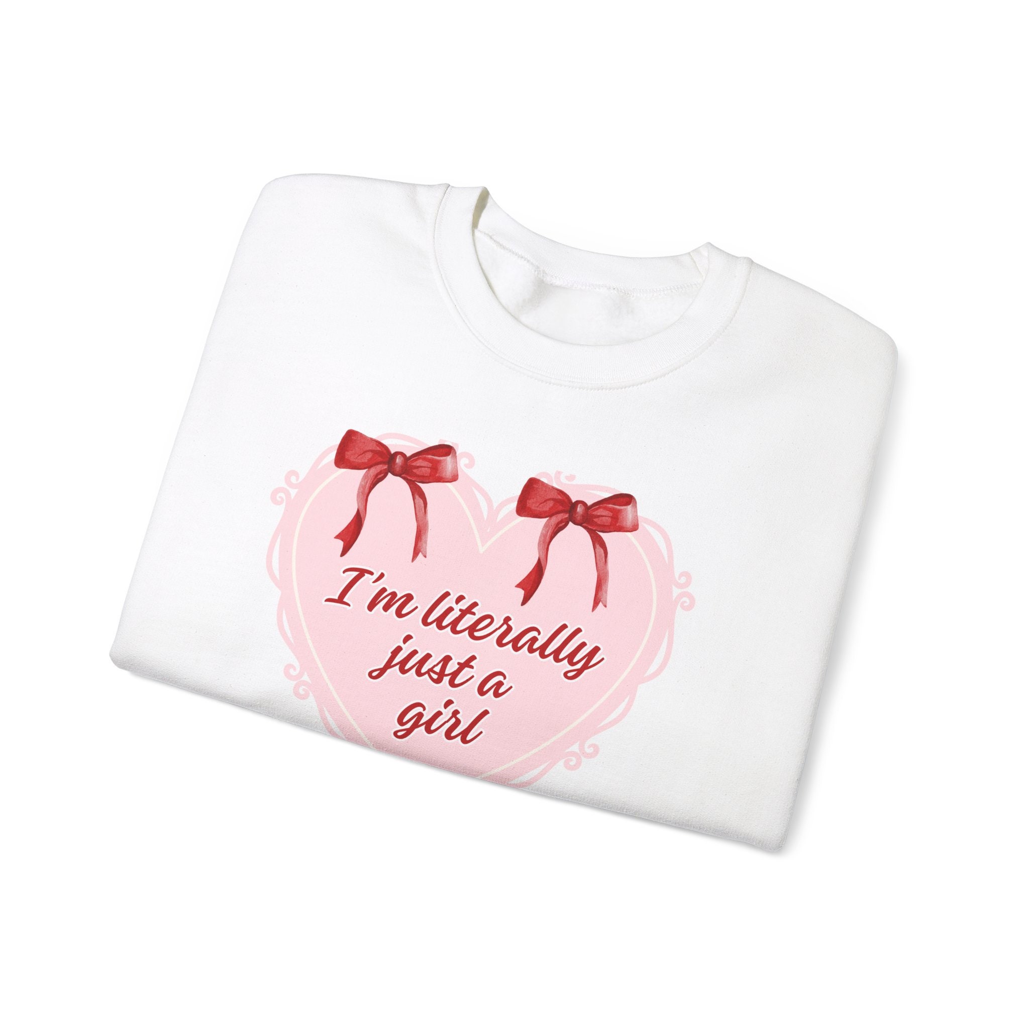 I'm Literally Just A Girl Sweatshirt, Girly Shirts, Girly Gifts Pink ...