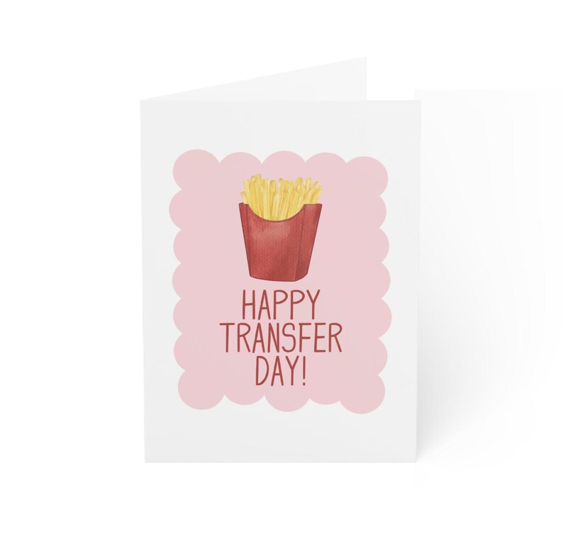 IVF Card, Happy Transfer Day, Infertility Embryo Transfer, TTC Card ...