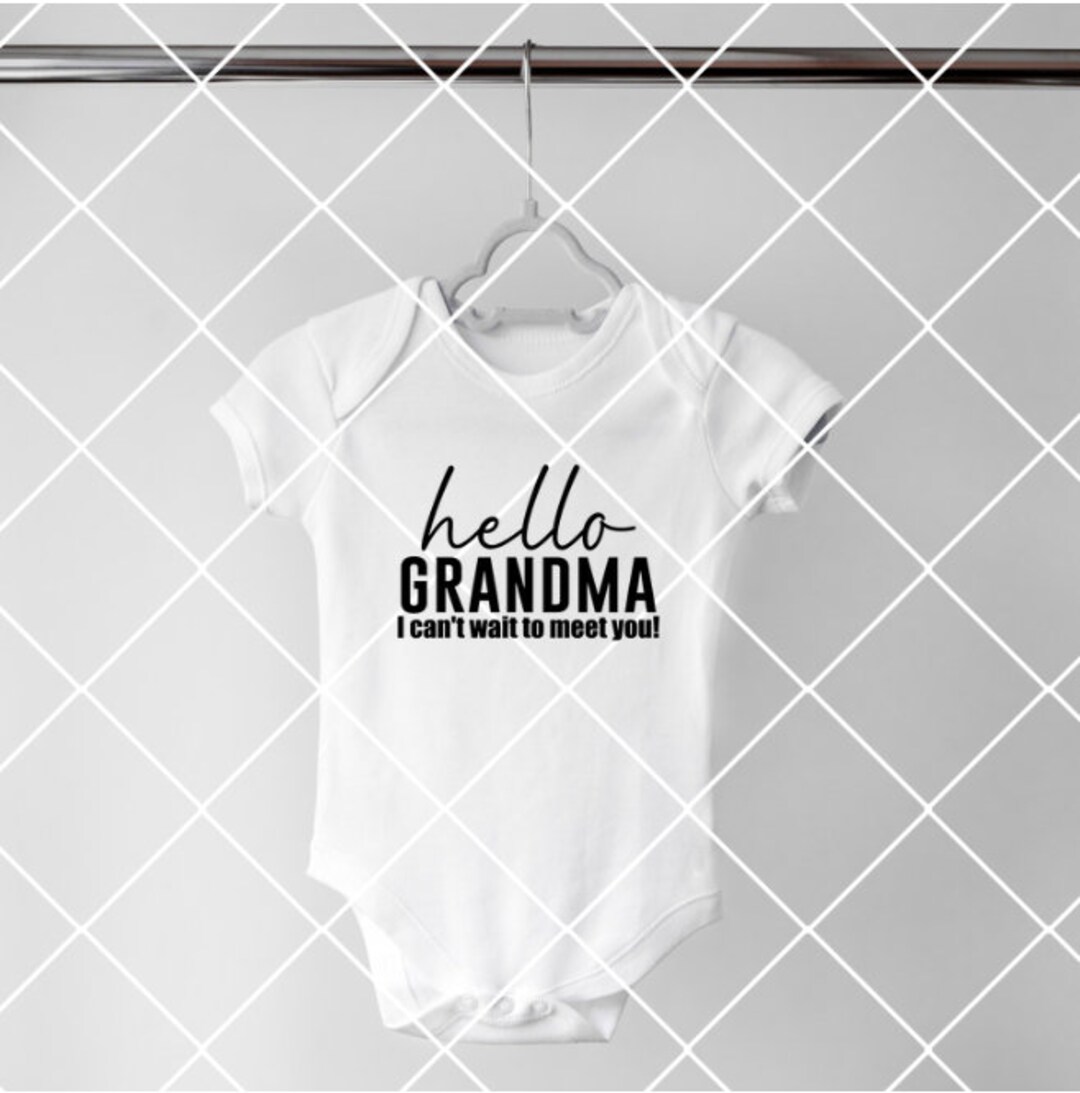 Hello Grandma SVG Pregnancy Announcement SVG Png First - Etsy