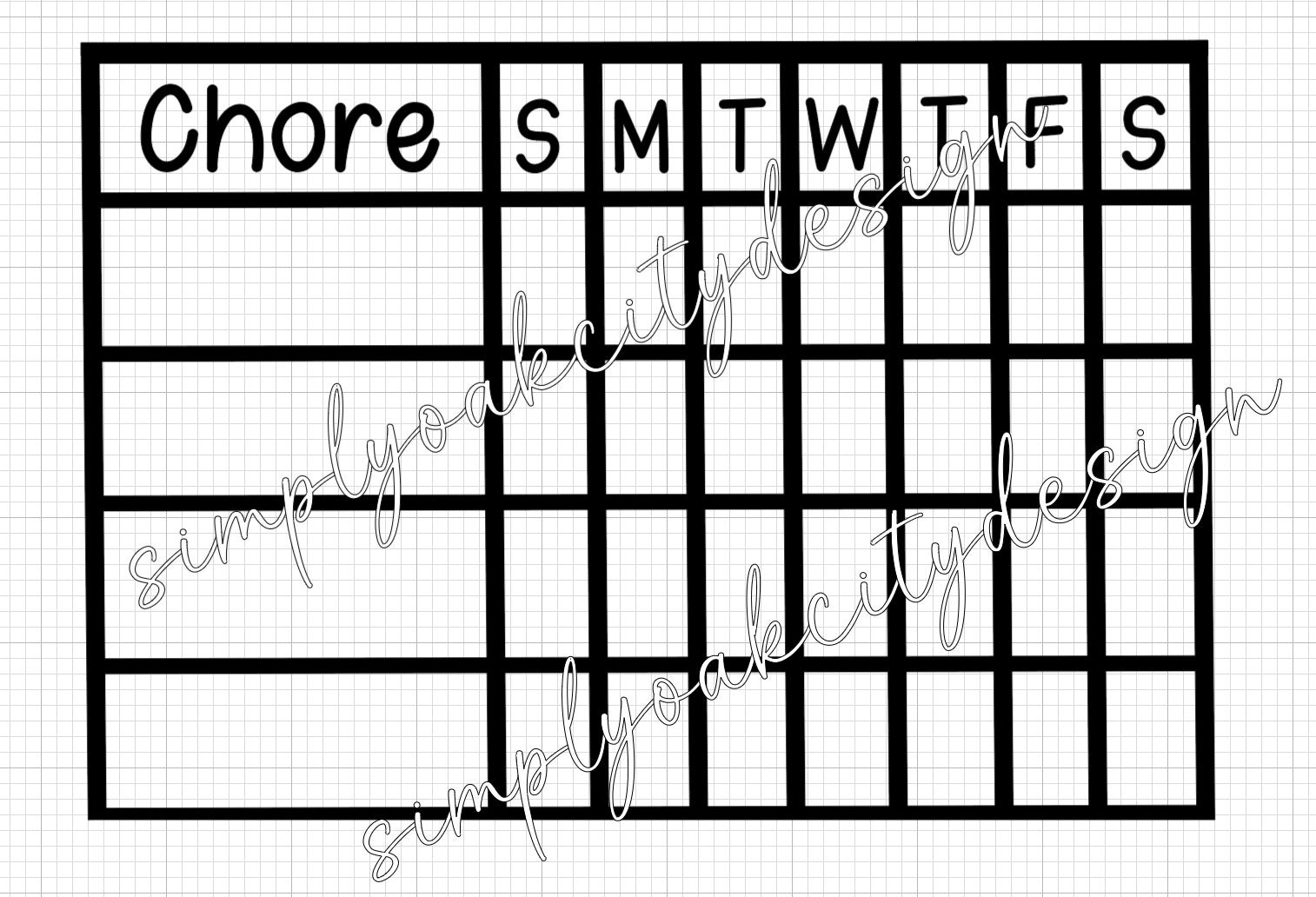 Daily Chore Chart Template SVG / Chalkboard Chore Chart / Daily Chore ...