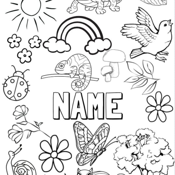 Custom Coloring Page - Etsy