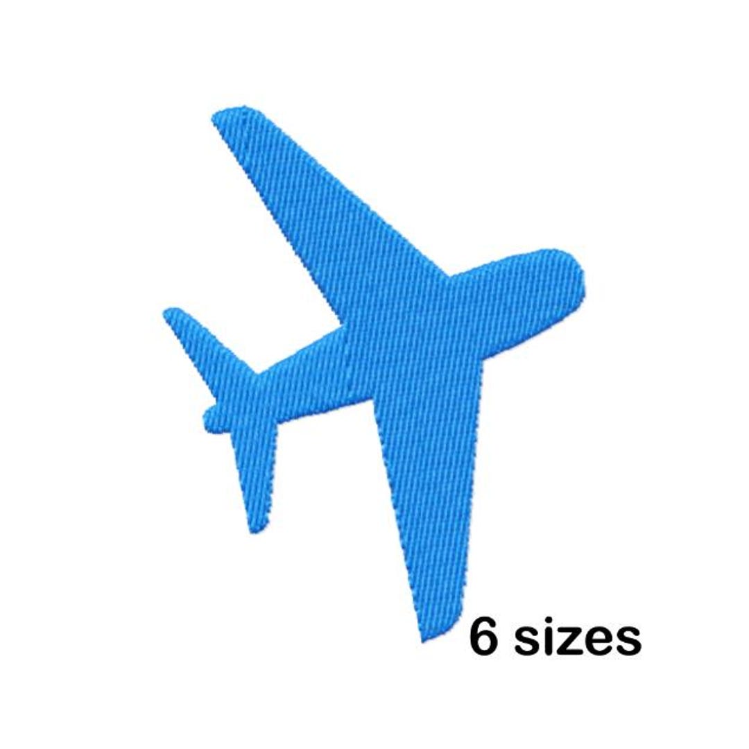 Airplane Machine Embroidery Design, Jet Plane Design, Instant Download ...