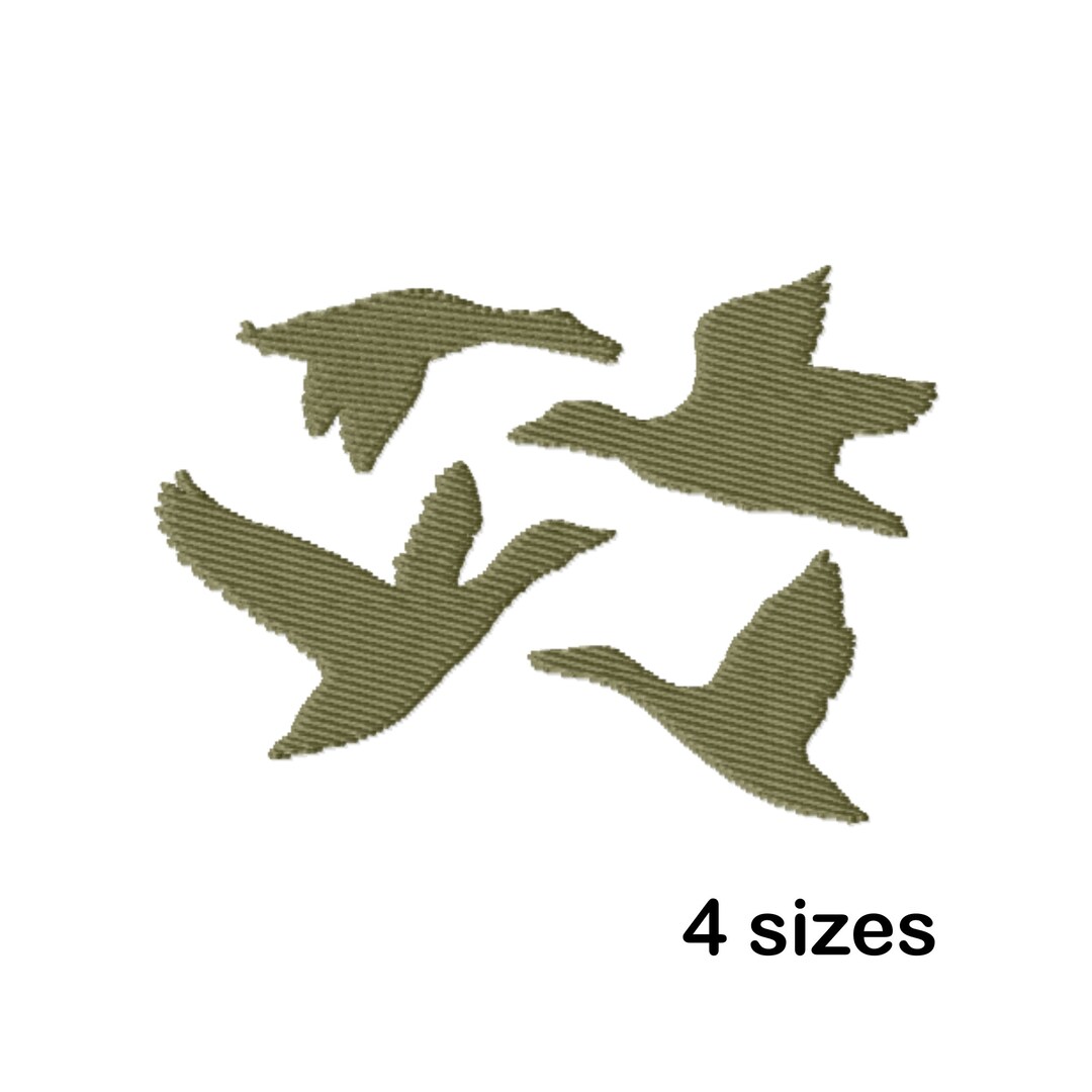 Flying Ducks Embroidery Design, Instant Download in 4 Sizes Includes ...
