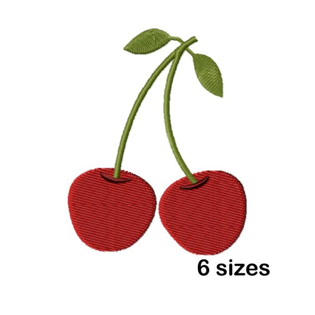 Cherries Embroidery Design, Instant Download in 6 Sizes - Etsy