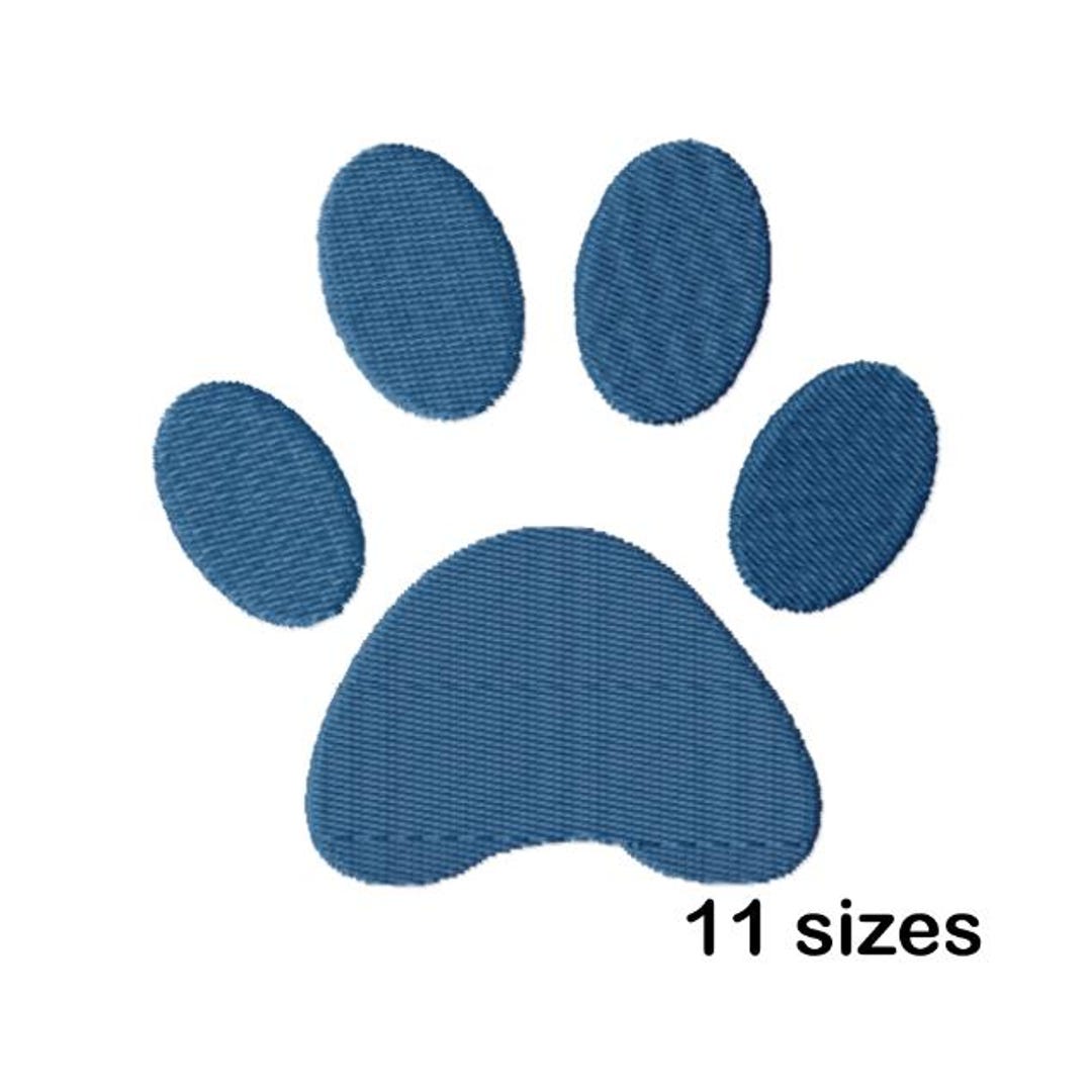 Mini Dog Paw Embroidery Design, Instant Download in 11 Sizes - Etsy