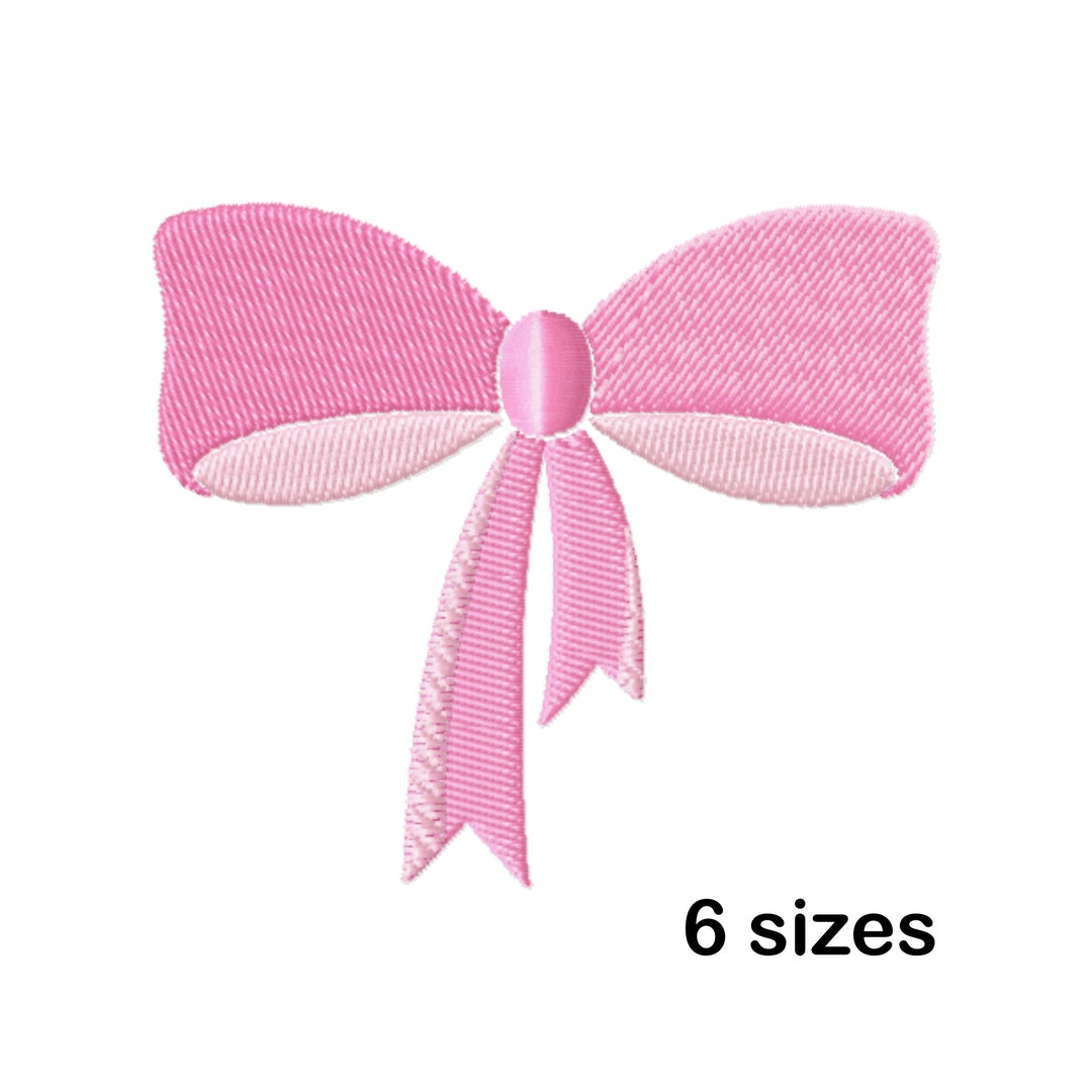 Bow Embroidery Designs, Instant Download in 6 Sizes - Etsy