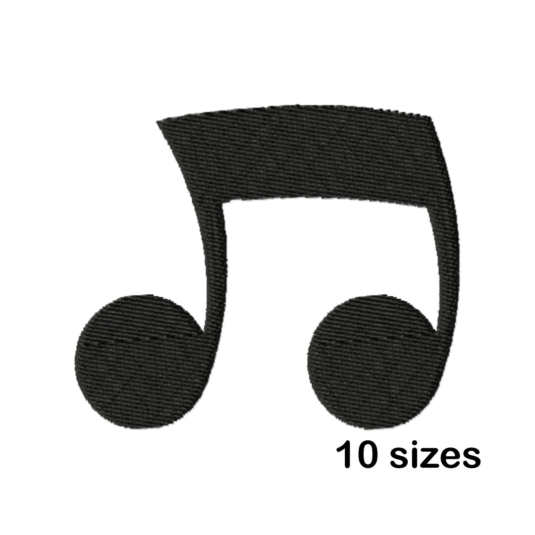 Music Note Embroidery Design, Instant Download in 10 Sizes - Etsy