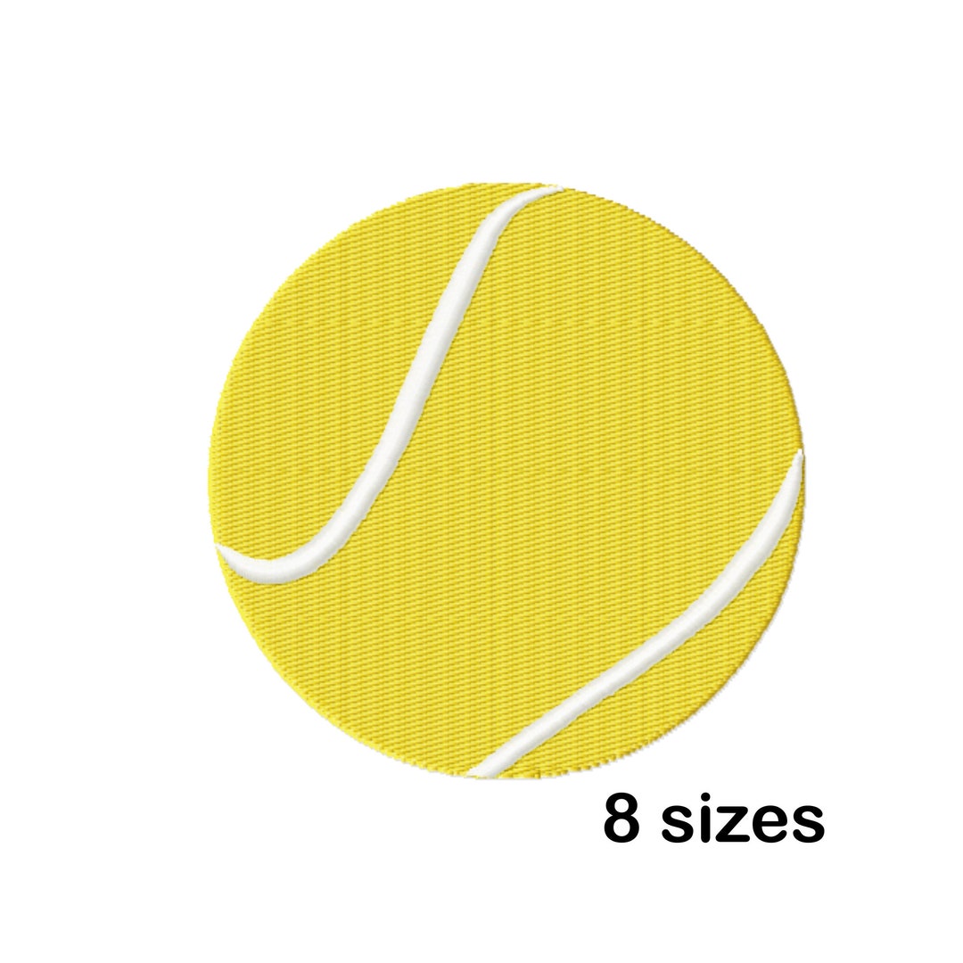 Tennis Ball Embroidery Design, Instant Download in 8 Sizes - Etsy