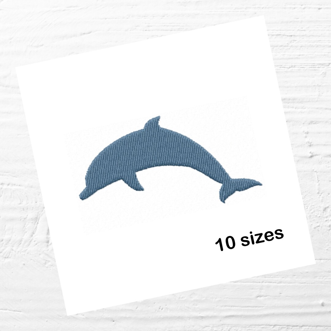 Dolphin Embroidery Designs Instant Download 10 Sizes - Etsy