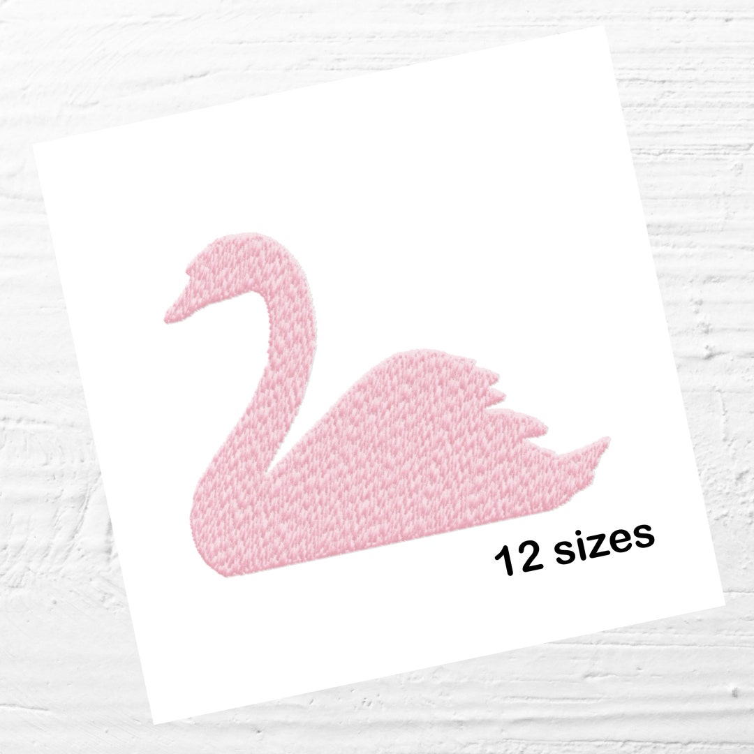 Swan Embroidery Designs Instant Download 12 Sizes - Etsy