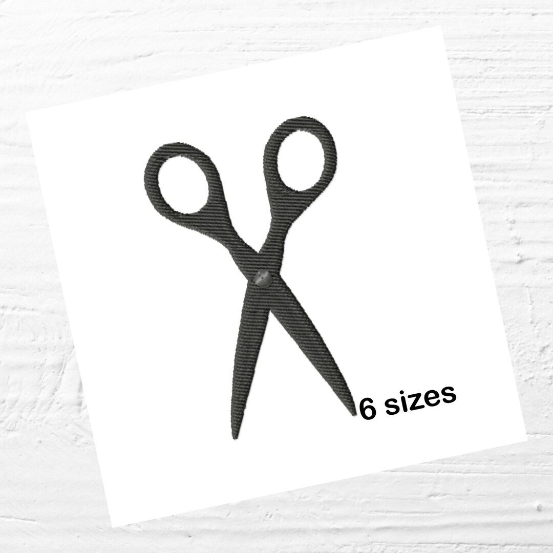 Scissors Embroidery Designs Instant Download 6 Sizes - Etsy
