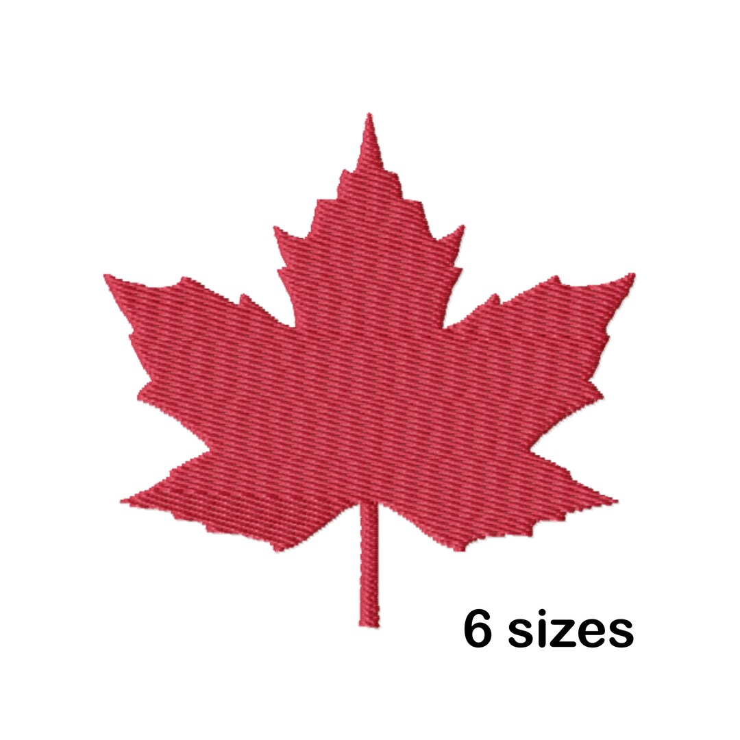Maple Leaf Embroidery Designs, Instant Download 6 Sizes - Etsy