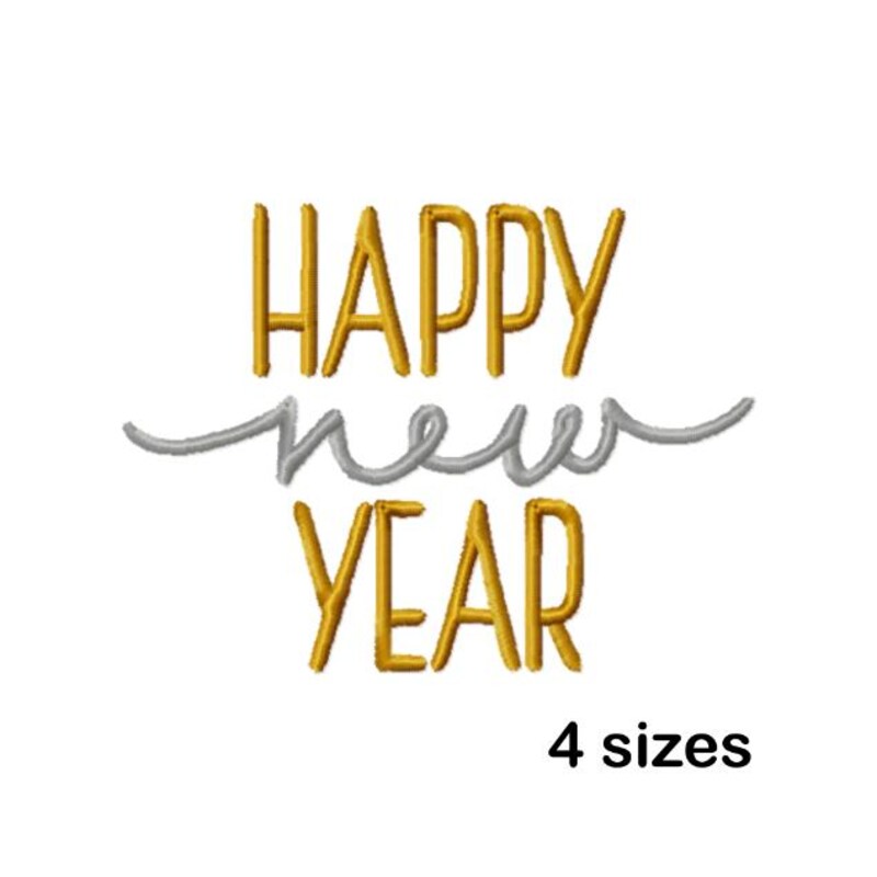 New Year Embroidery - Etsy