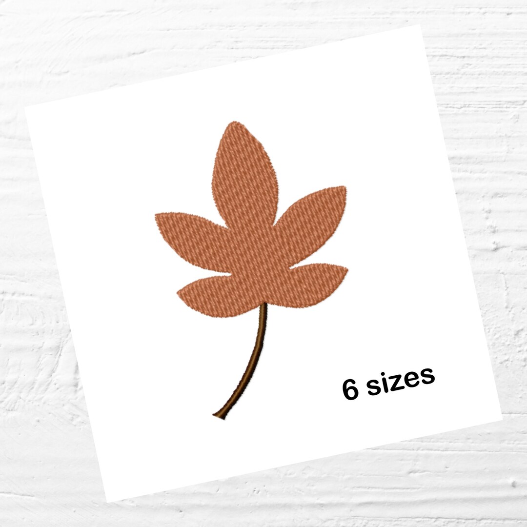 Oak Leaf Embroidery Designs Instant Download 6 Sizes - Etsy